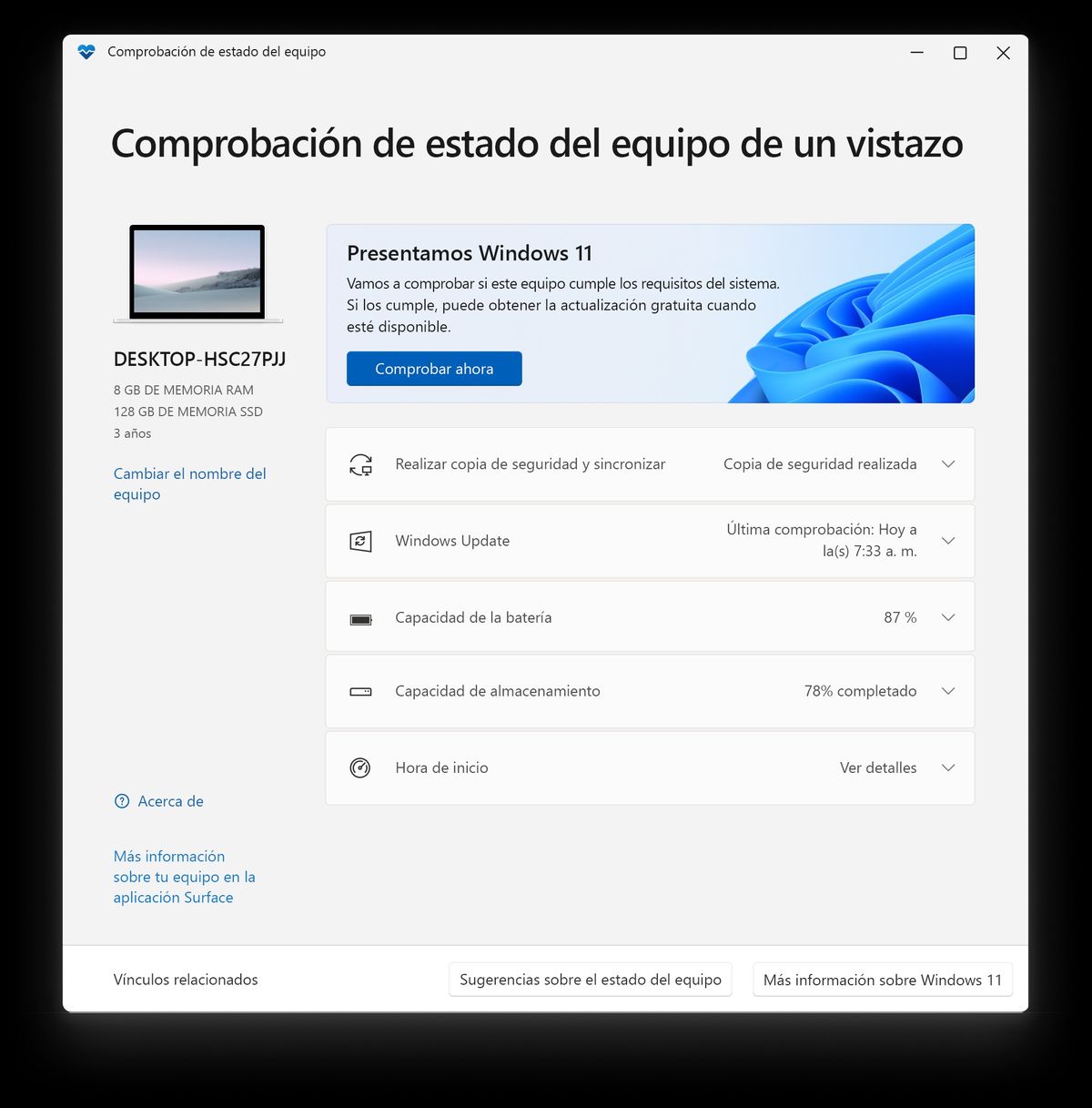 ¿Cómo sé si mi PC con Windows 10 cumple con los requisitos de hardware para Windows 11?
