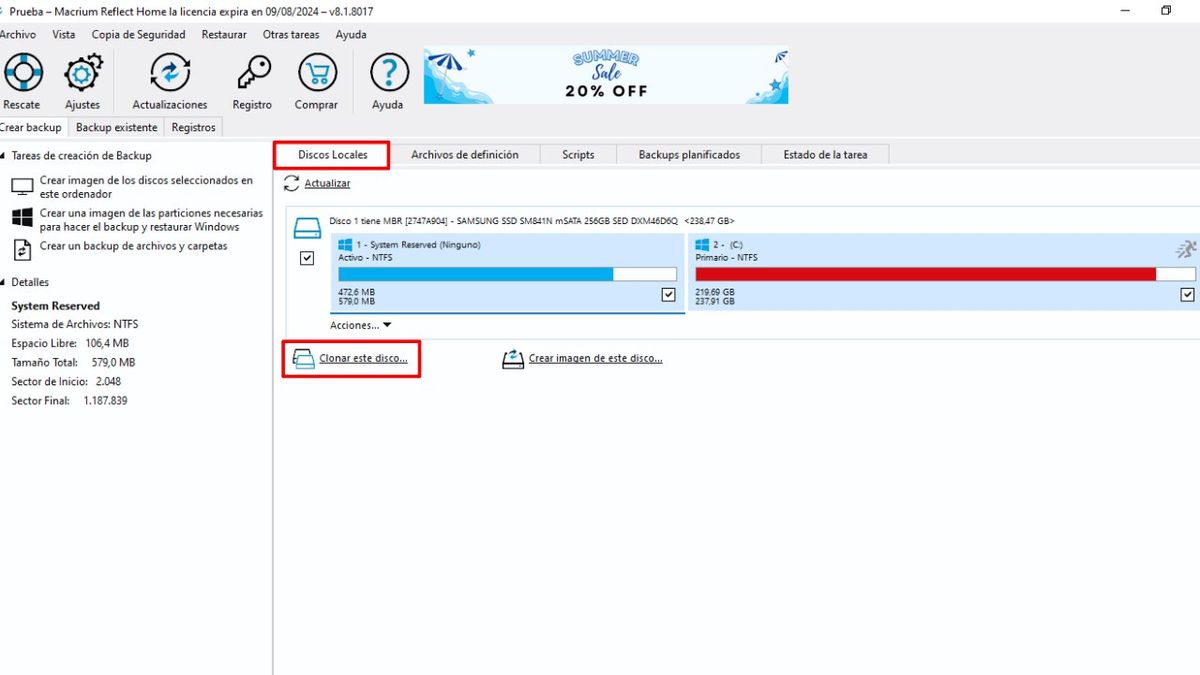Cómo mover una instalación completa de Windows a otra unidad