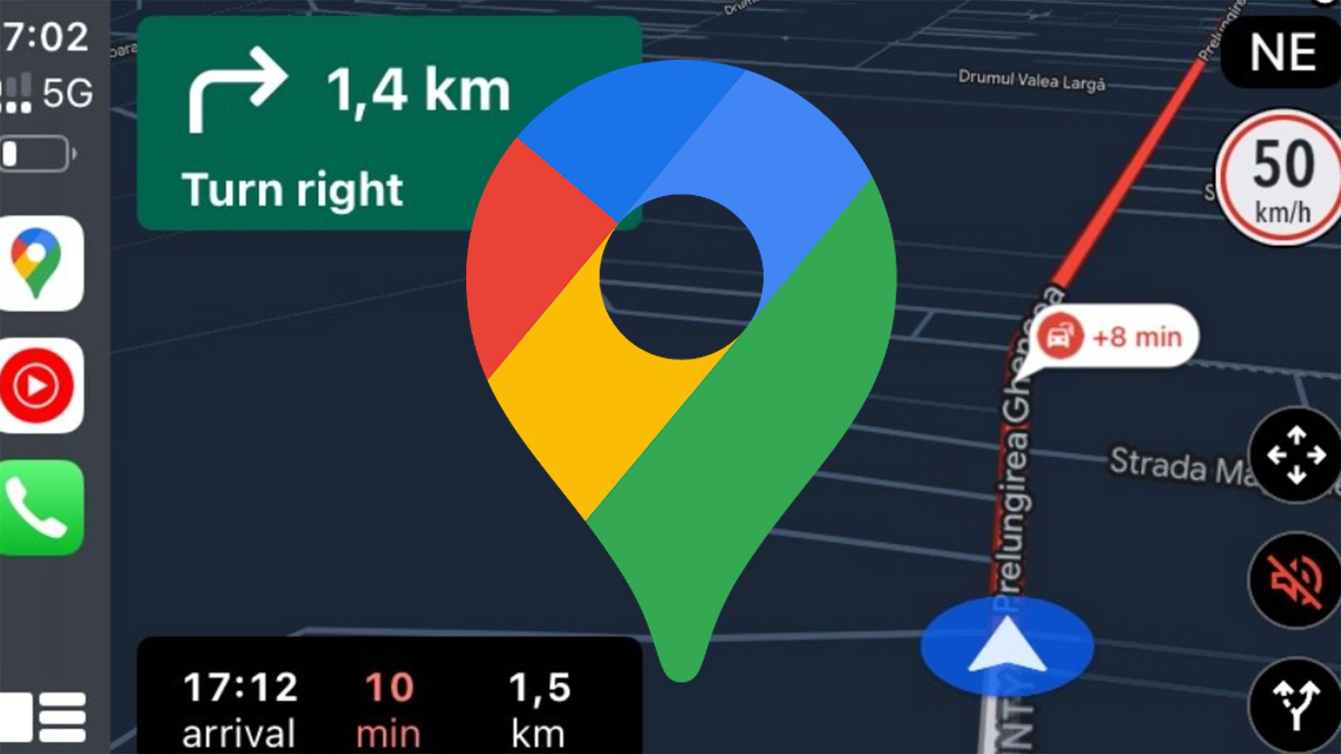 El velocímetro de Google Maps comienza a llegar a los iPhone