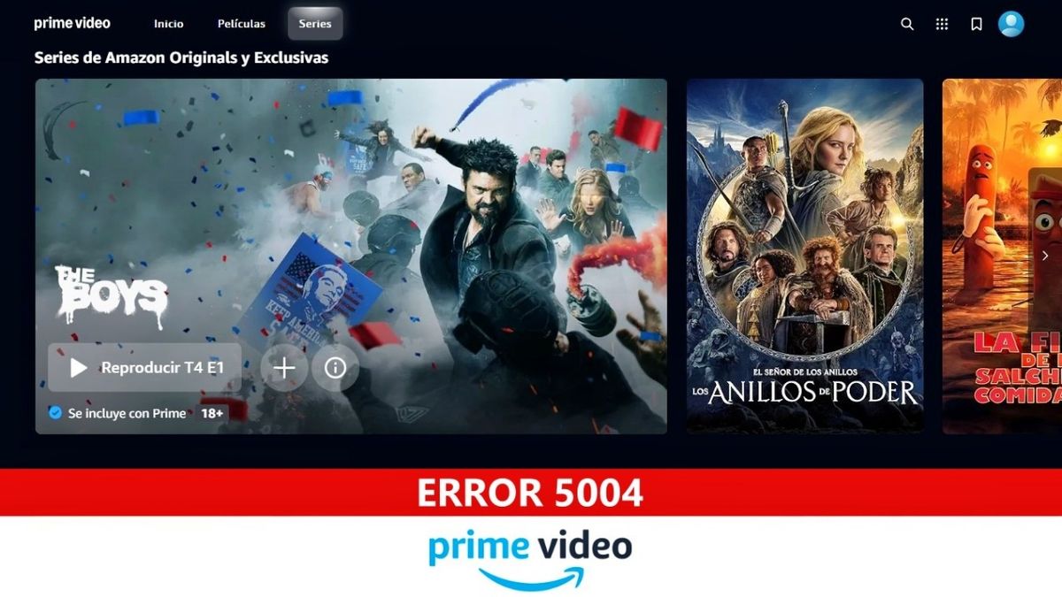 Cómo solucionar el error 5004 de Amazon Prime Video