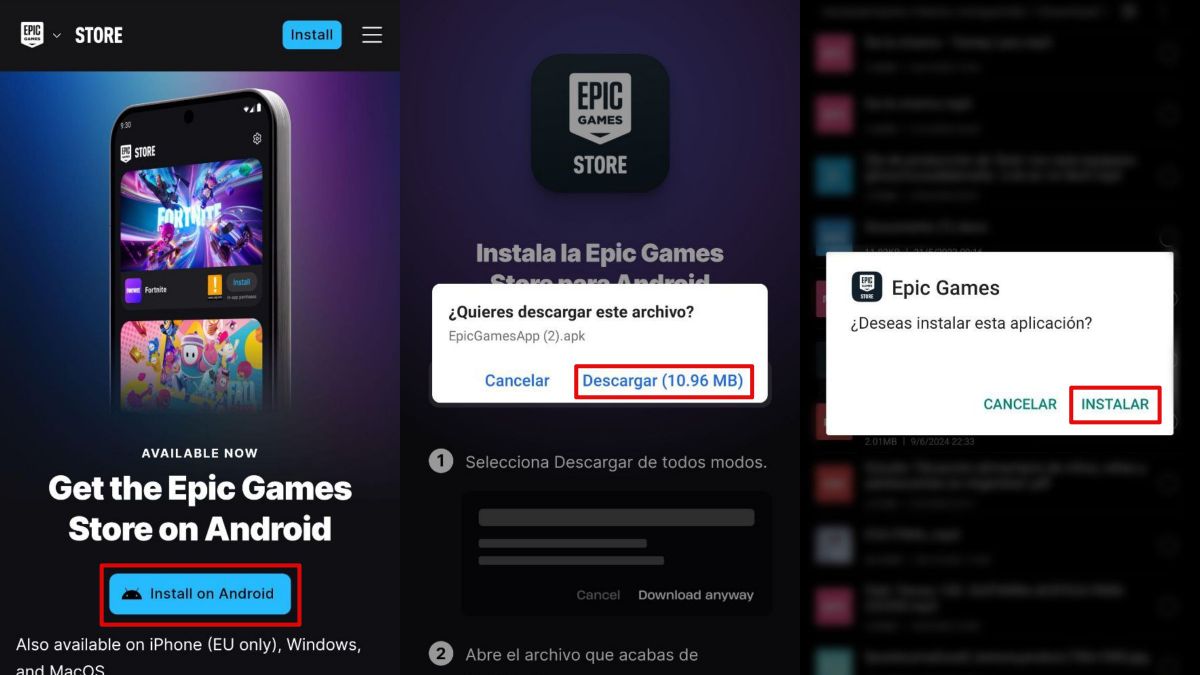 Cómo instalar Epic Games en Android e iOS
