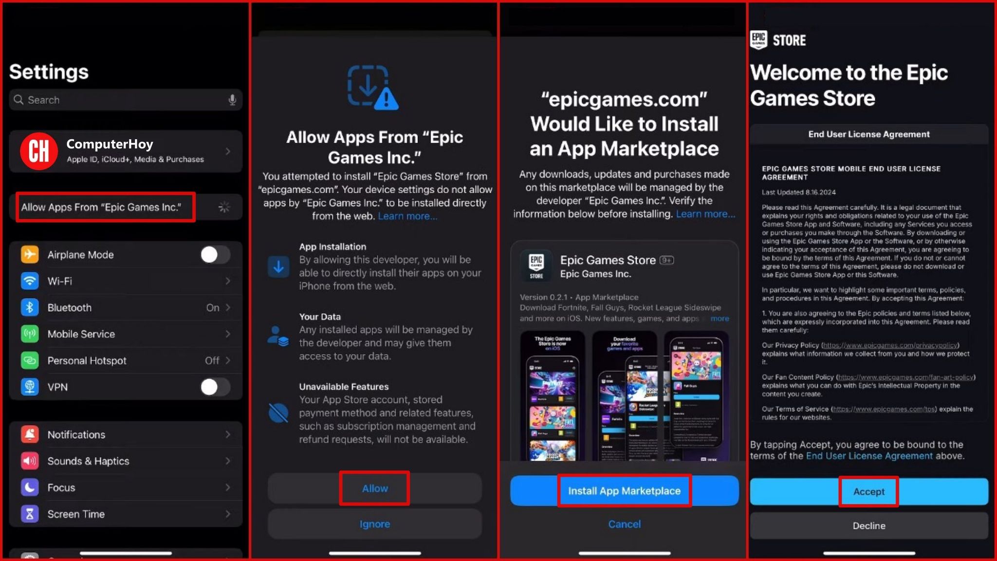 Cómo instalar Epic Games en Android e iOS