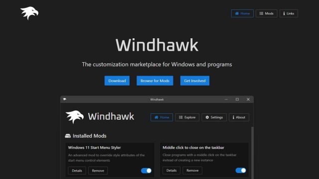 Windhawk: qué es y cómo funciona la app de los mods de Windows
