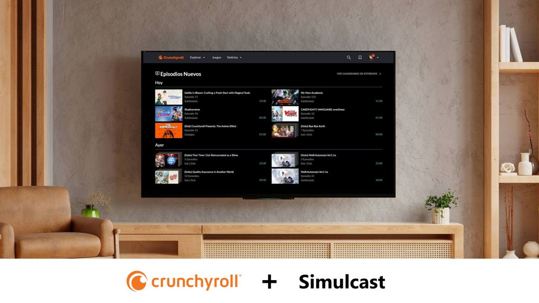 Qué es Simulcast en Crunchyroll y por qué deberías usarlo