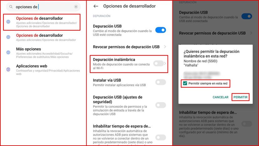 Cómo habilitar y utilizar ADB inalámbrico en tu móvil Android