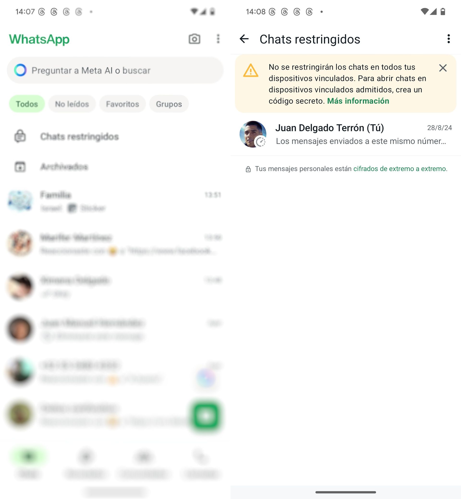 Chat restringido de WhatsApp: cómo se hace, en qué consiste y qué consecuencias tiene