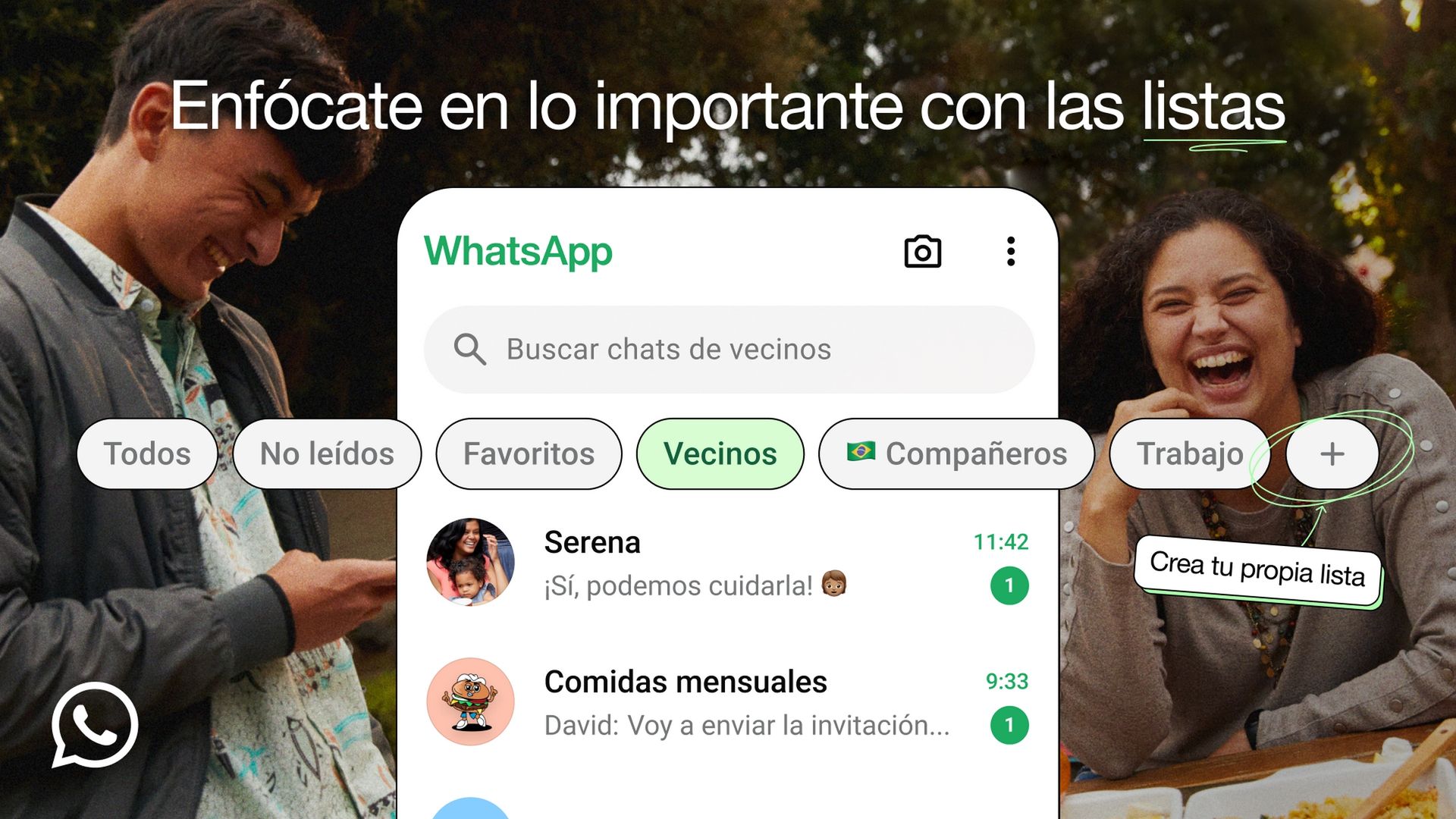 WhatsApp estrena las Listas, una nueva forma de organizar tus chats
