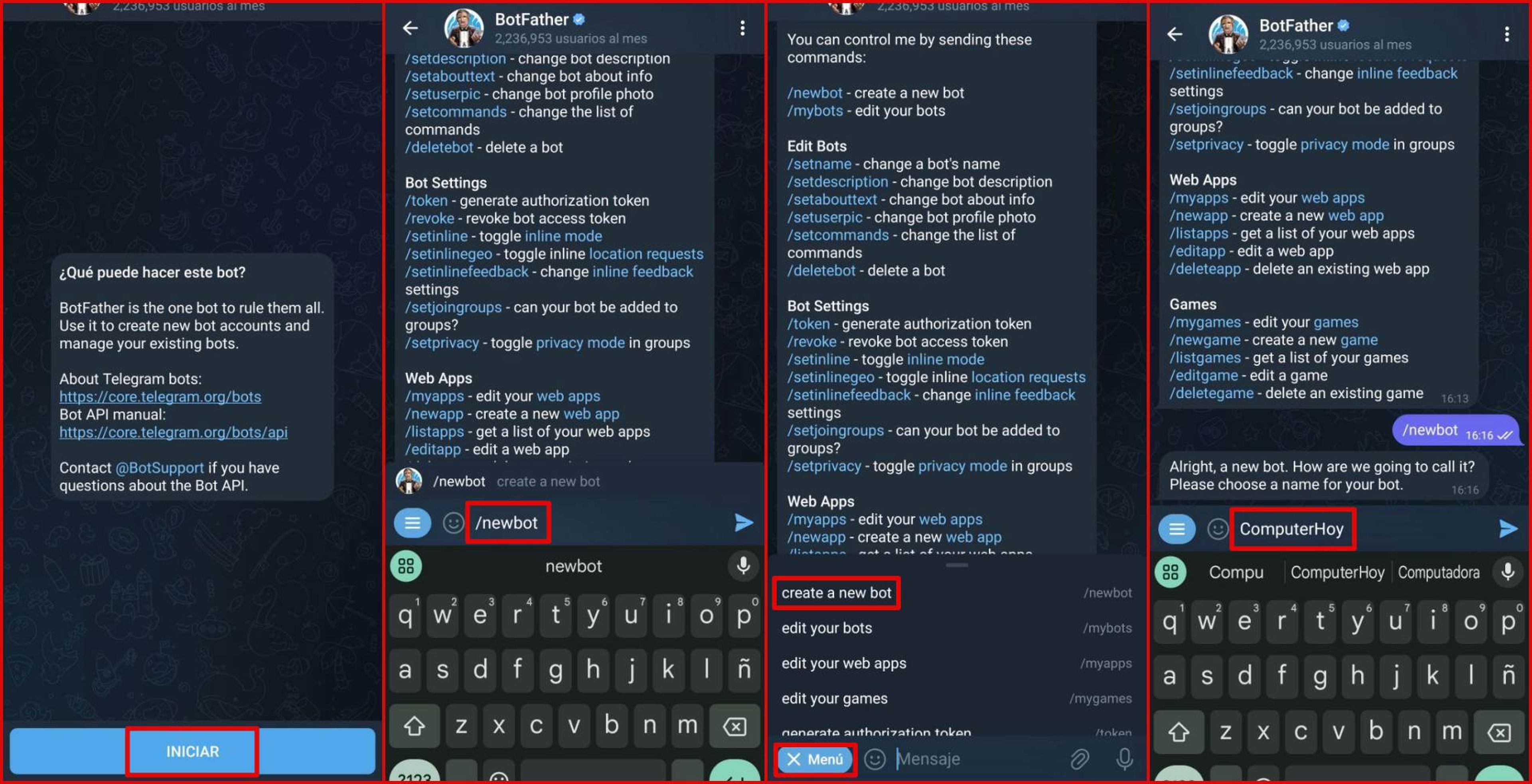 Cómo hacer un bot de Telegram desde cero y sin programas