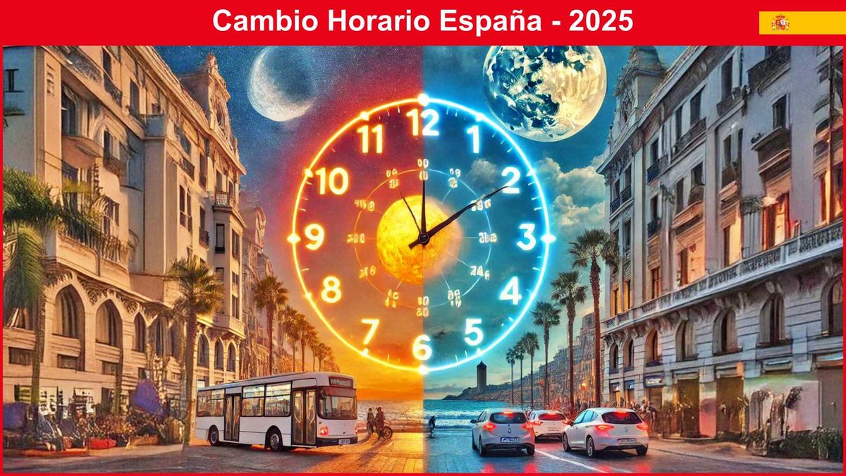 Cambio de hora 2025: adiós al cambio de huso horario en España