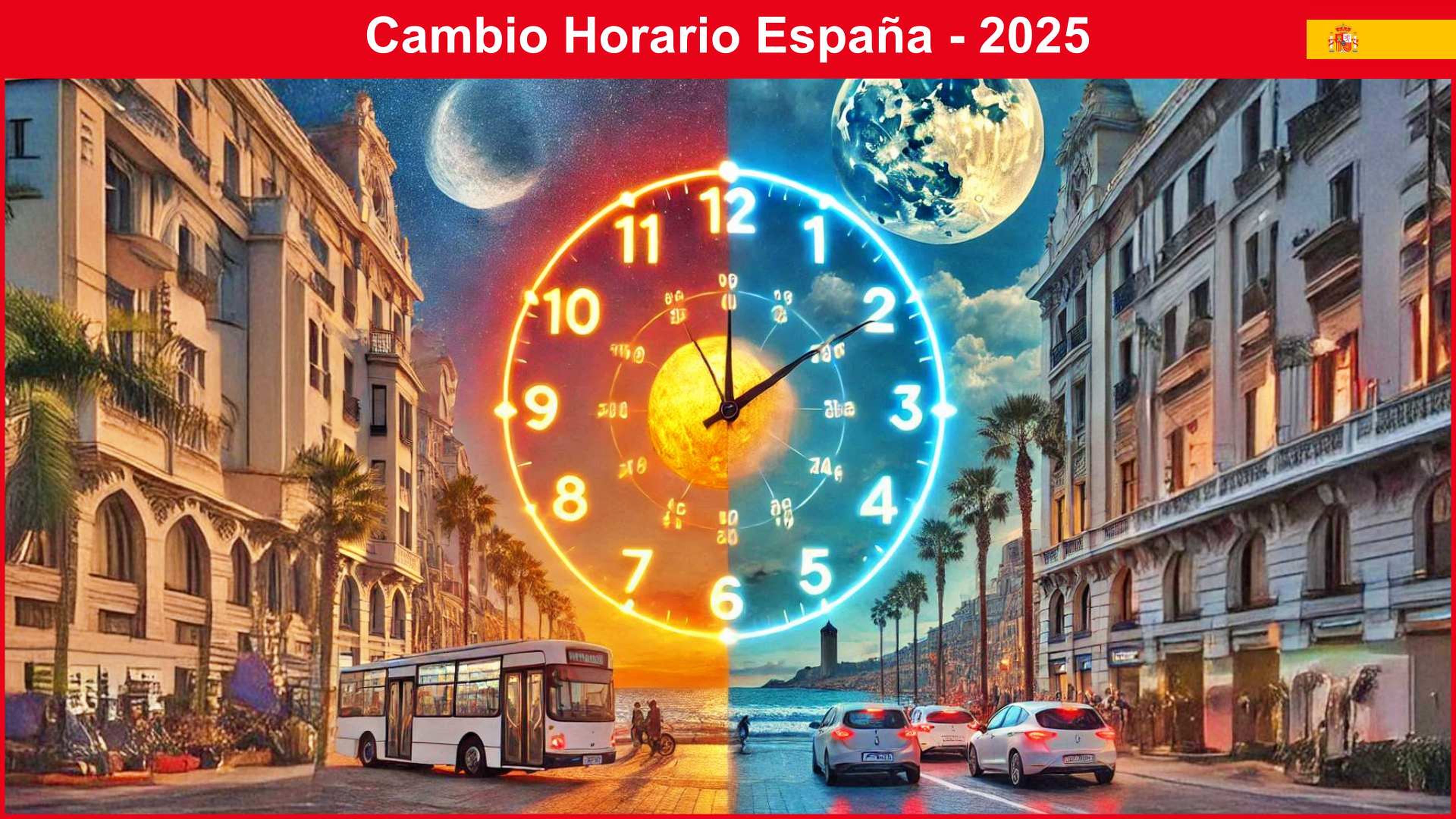 Cambio de hora 2025: adiós al cambio de huso horario en España