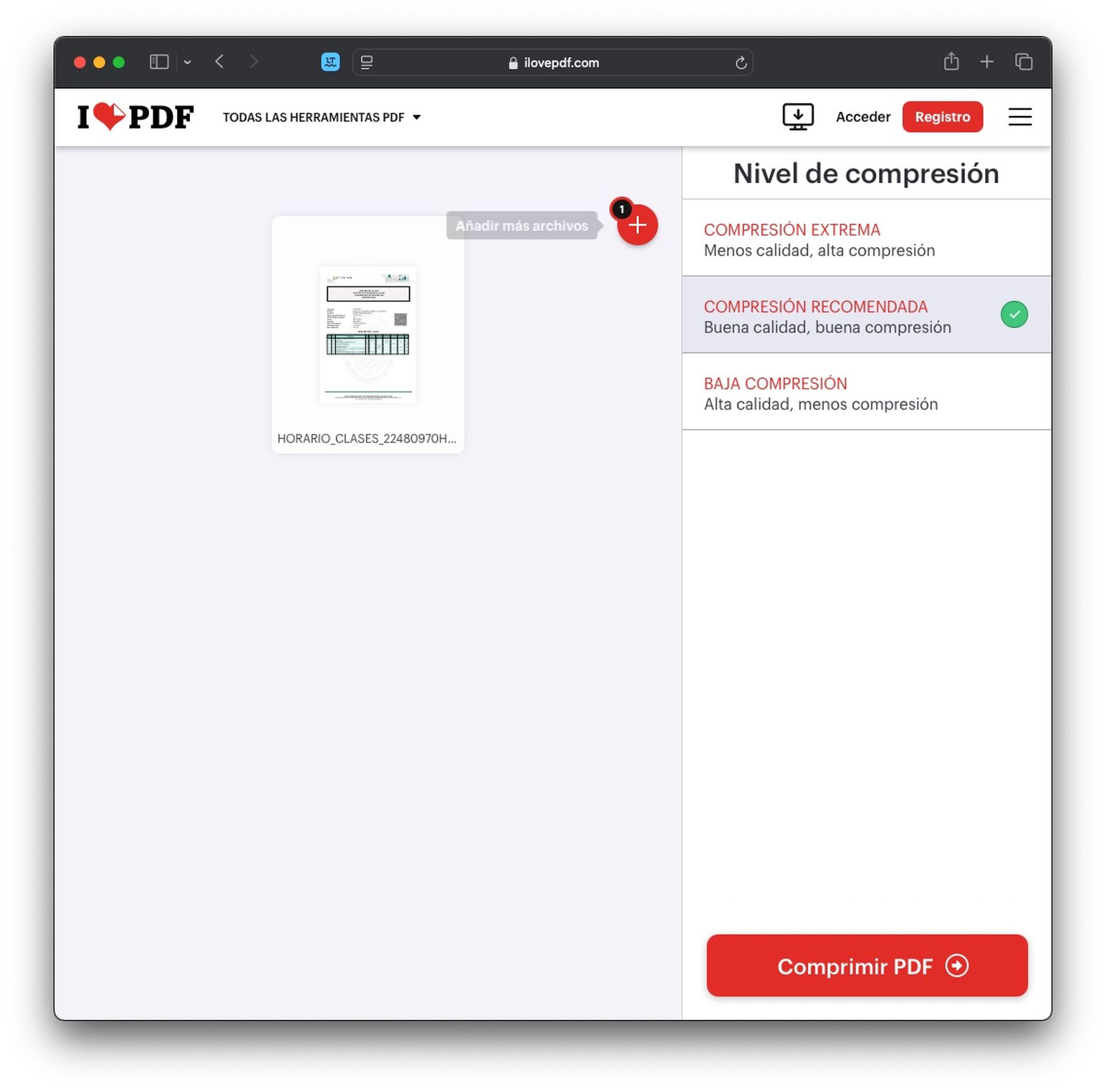 Cómo comprimir un documento PDF sin perder calidad, gratis y sin ...