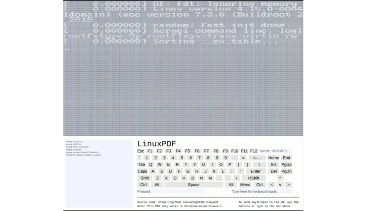 ¡Locura total! Consiguen ejecutar una distro de Linux en un documento PDF