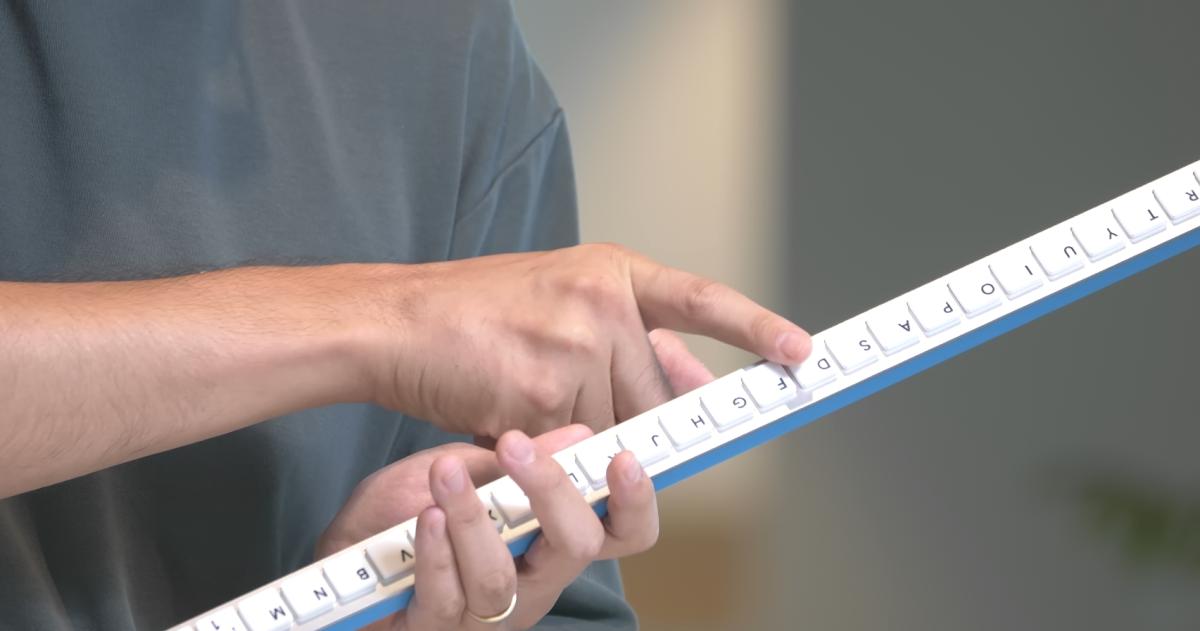 Google Japan introduces a 1.6 meter keyboard where all the keys are in ...
